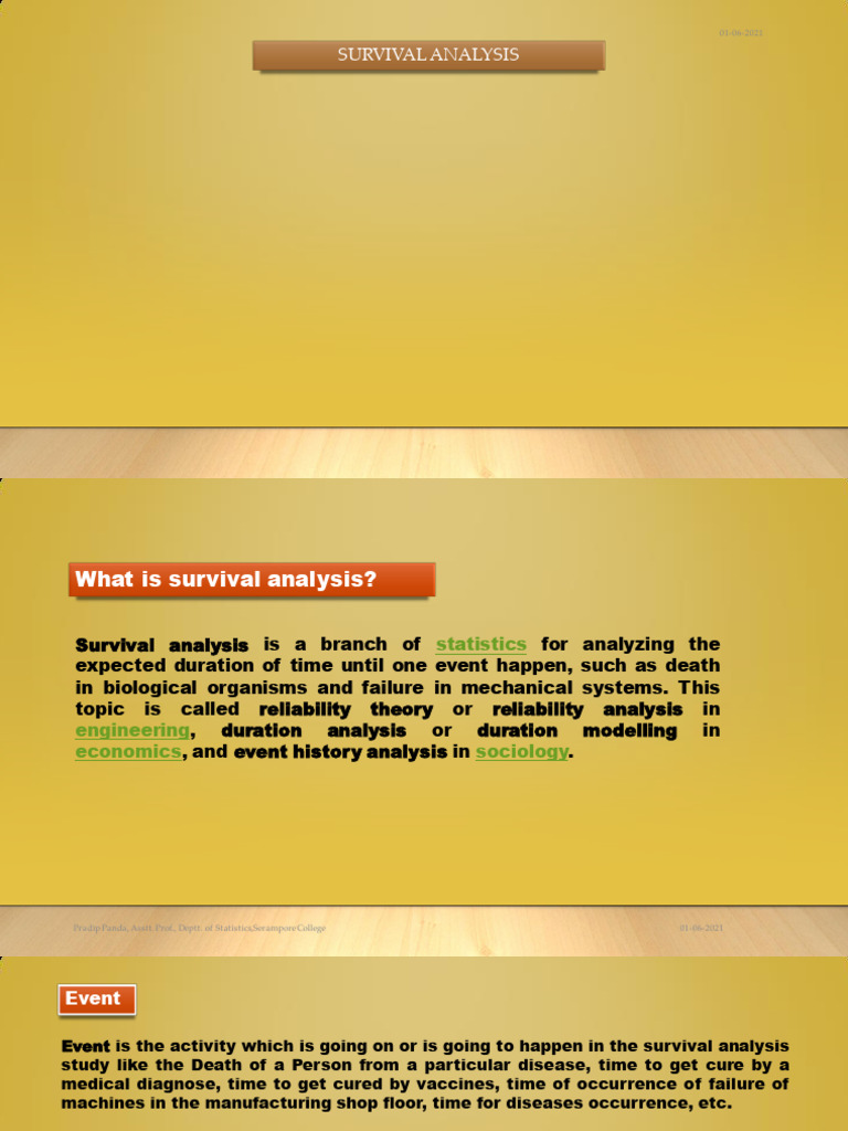 Survival Analysis Pdf Statistical Theory Statistical Analysis