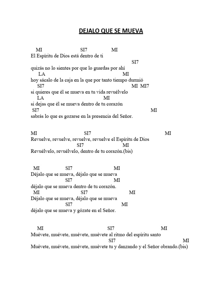 Dejalo Que Se Mueva | PDF Dejalo Que Se Mueva | PDF