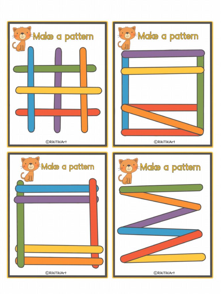8.5x11 Pattern Popsicle Sticks 2 | PDF