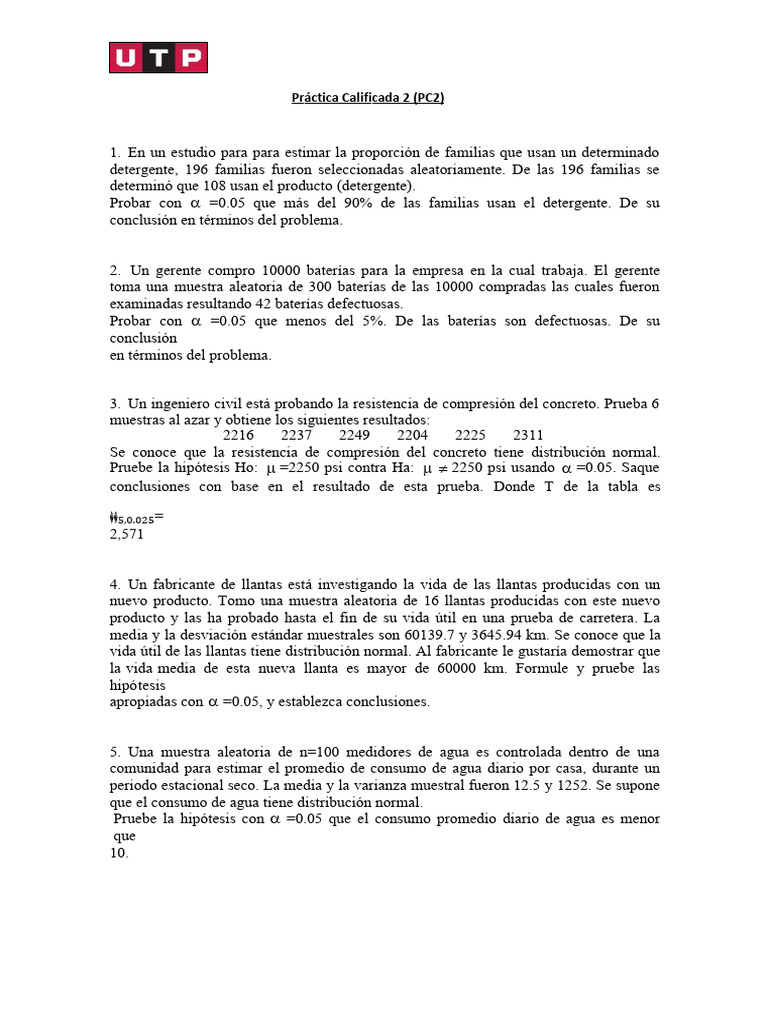 Práctica Calificada 2 (PC2) (1) | PDF