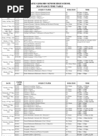 WASSCE 2024 Invigilation Time Table | PDF