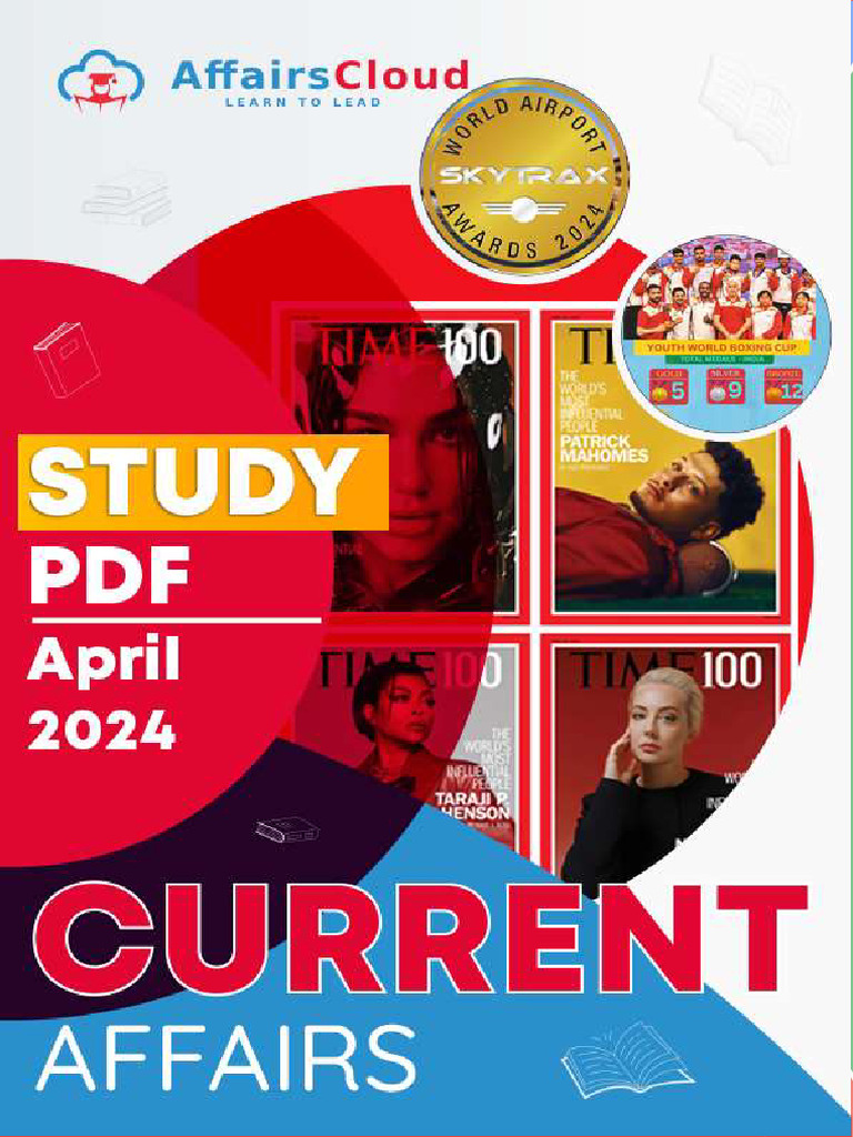Current Affairs English Study PDF - April 2024 by AffairsCloud New 2 1 ...