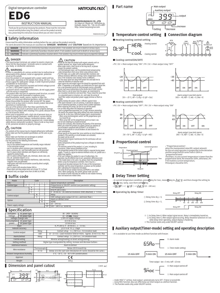 ED6 Manual en 230113 | PDF | Relay | Power Supply