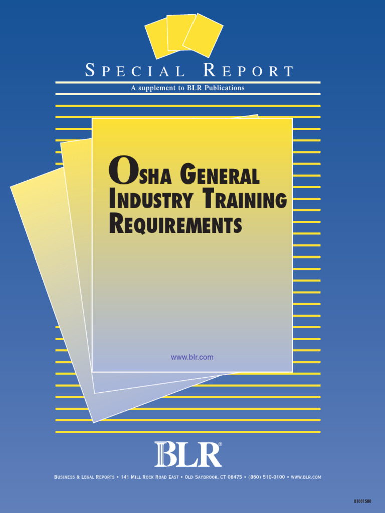 Osha General Guide Training | Download Free PDF | Occupational Safety ...