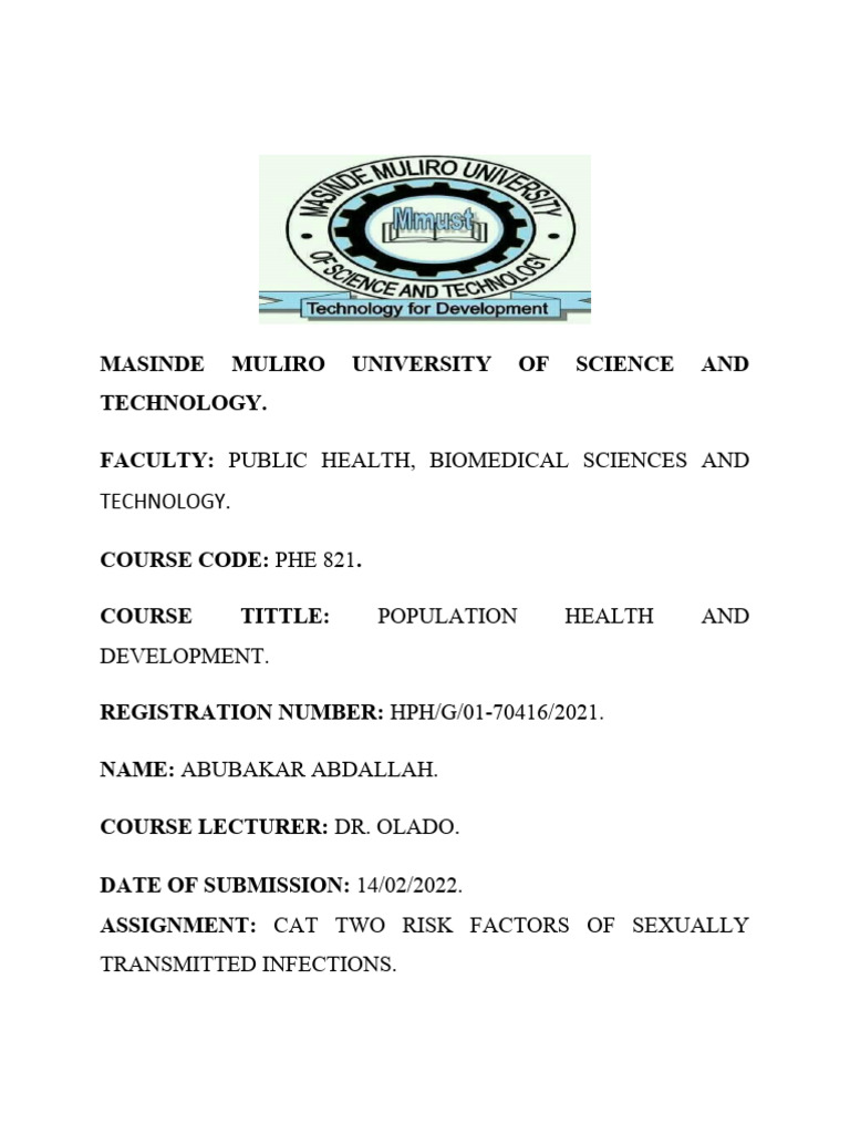 Sexually Transmitted Infections. | PDF | Sexually Transmitted Infection | Safe Sex