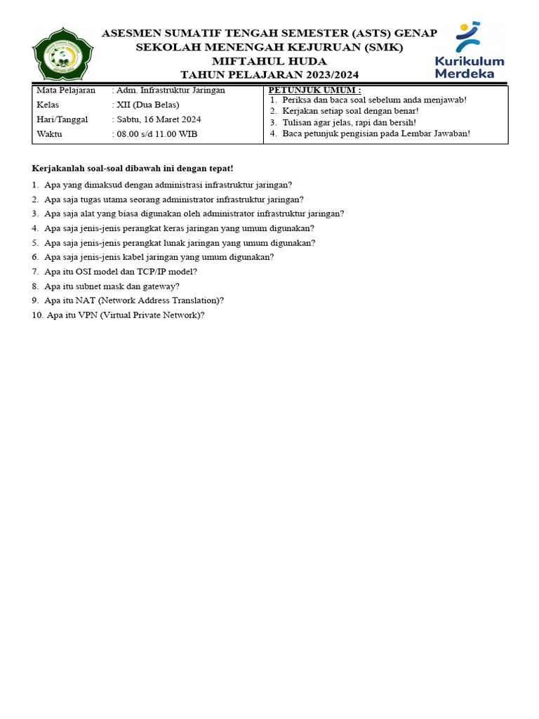 Asts Genap 2024 Aij Xii | PDF | Seni