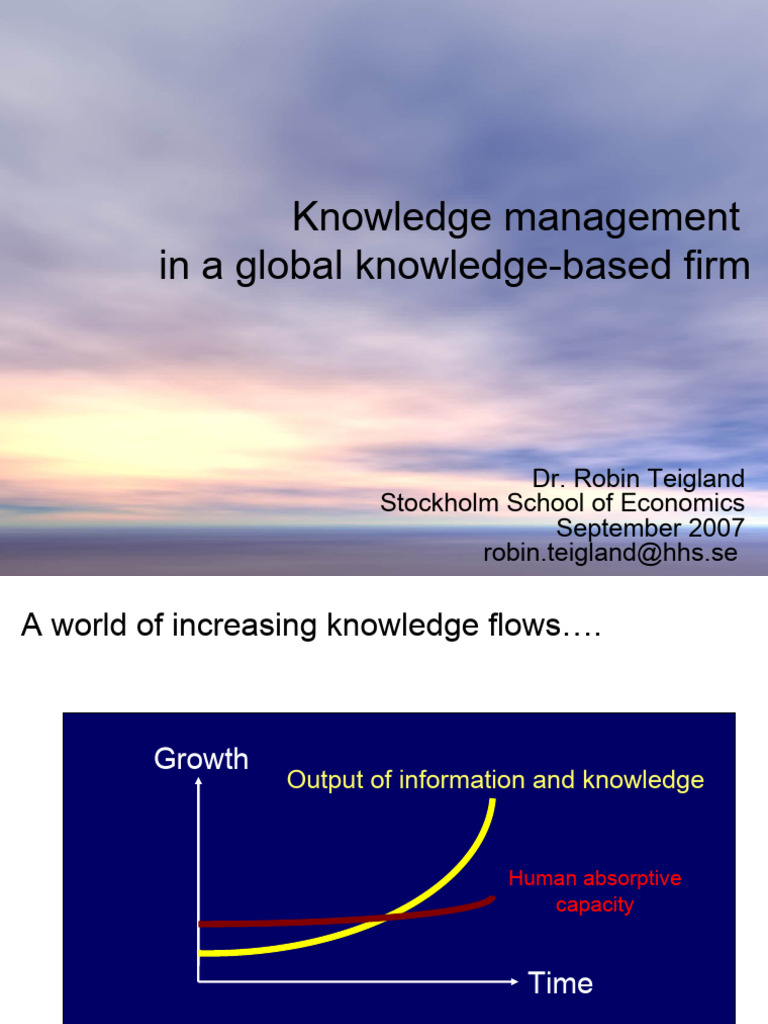 Knowledge Management in Global Firm1516 | PDF | Knowledge | Knowledge ...