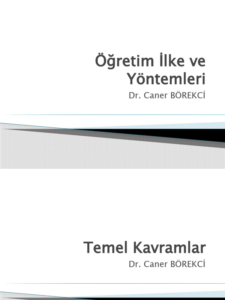 Hafta3 Temel Kavramlar Okuldaöğrenme Tamöğrenme2 | PDF