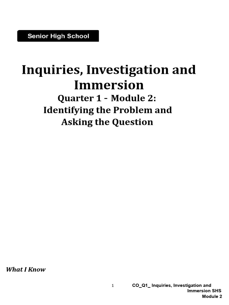 Research Problem Identification Guide | PDF | Hypothesis | Theory