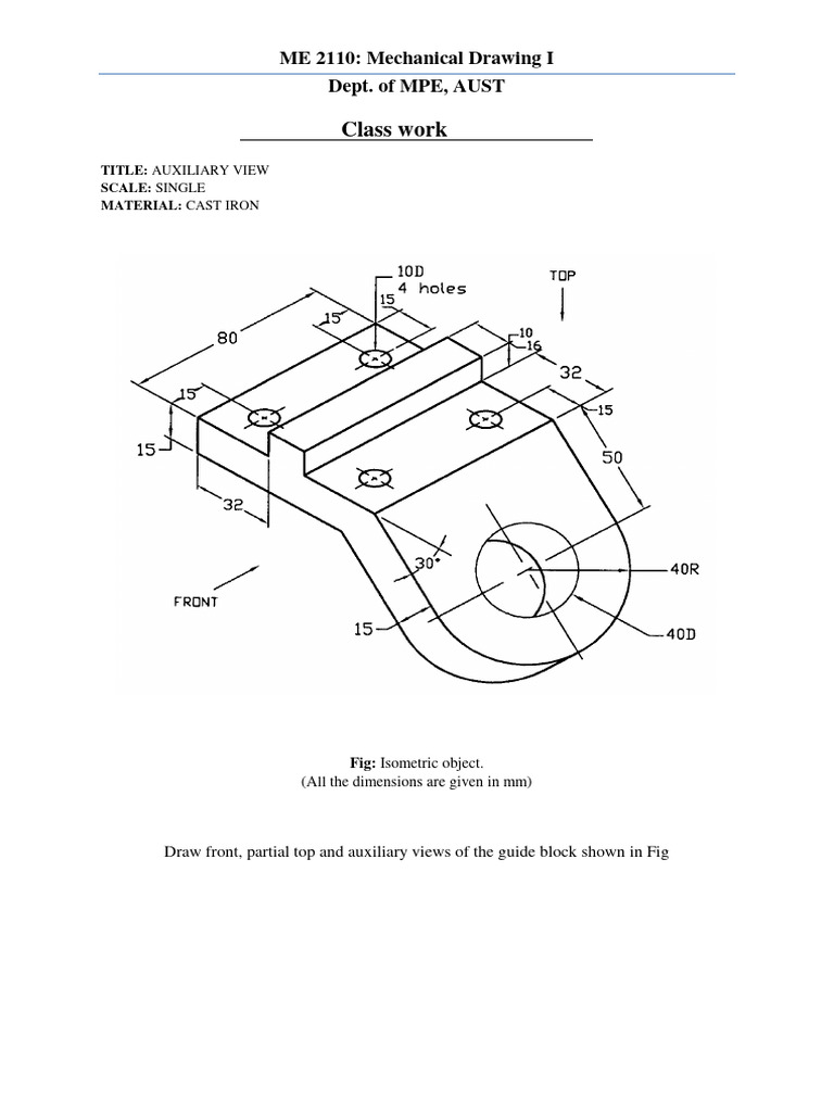 Engineering Students' Guide Block Drawing | PDF