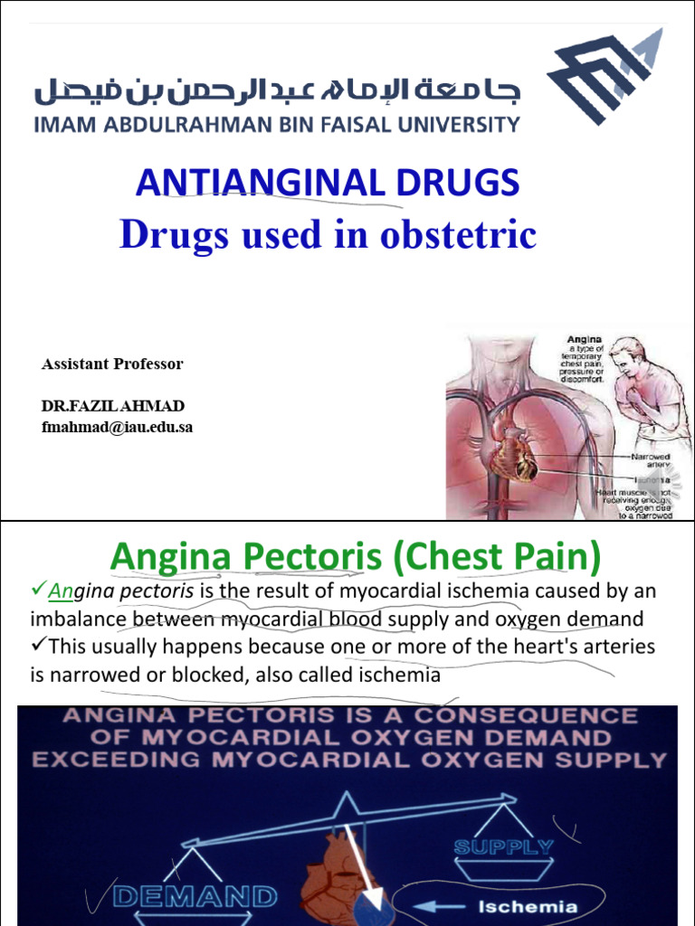 Antianginal Drugs and Obstetric Medications | PDF | Cardiovascular ...