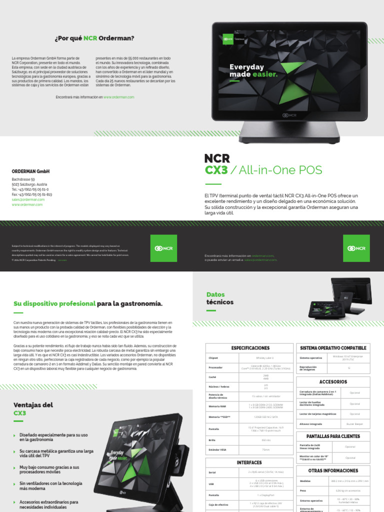 CX3 Broschuere SP Web-2 | PDF | USB | Unidad de estado sólido