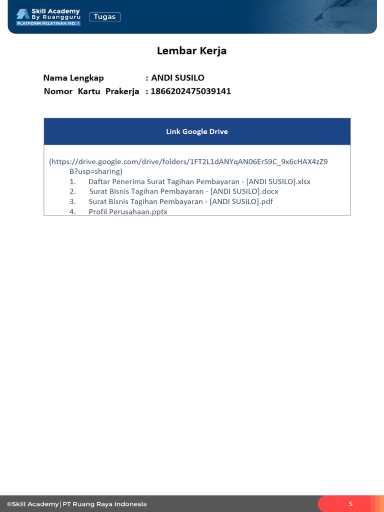 Membuat Surat Dengan Mail Merge - (ANDI SUSILO) | PDF | Computers