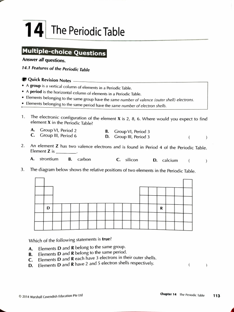 Chemistry Periodic Table 2 - Combi - Unit 14 | PDF | Periodic Table ...
