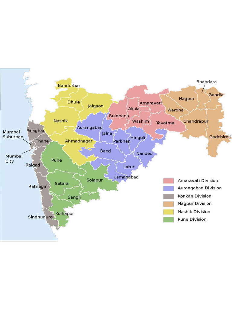 1200px-Maharashtra Divisions Eng - SVG | PDF