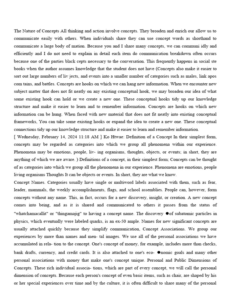 Concepts | PDF | Concept | Experience Concepts | PDF | Concept | Experience