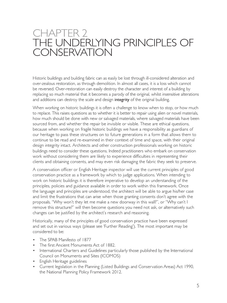 The Underlying Principles of Heritage Conservation | Download Free PDF ...
