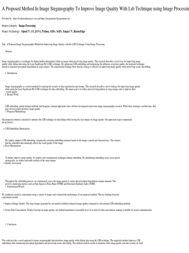 A Proposed Method in Image Steganography To Improve Image Quality With ...