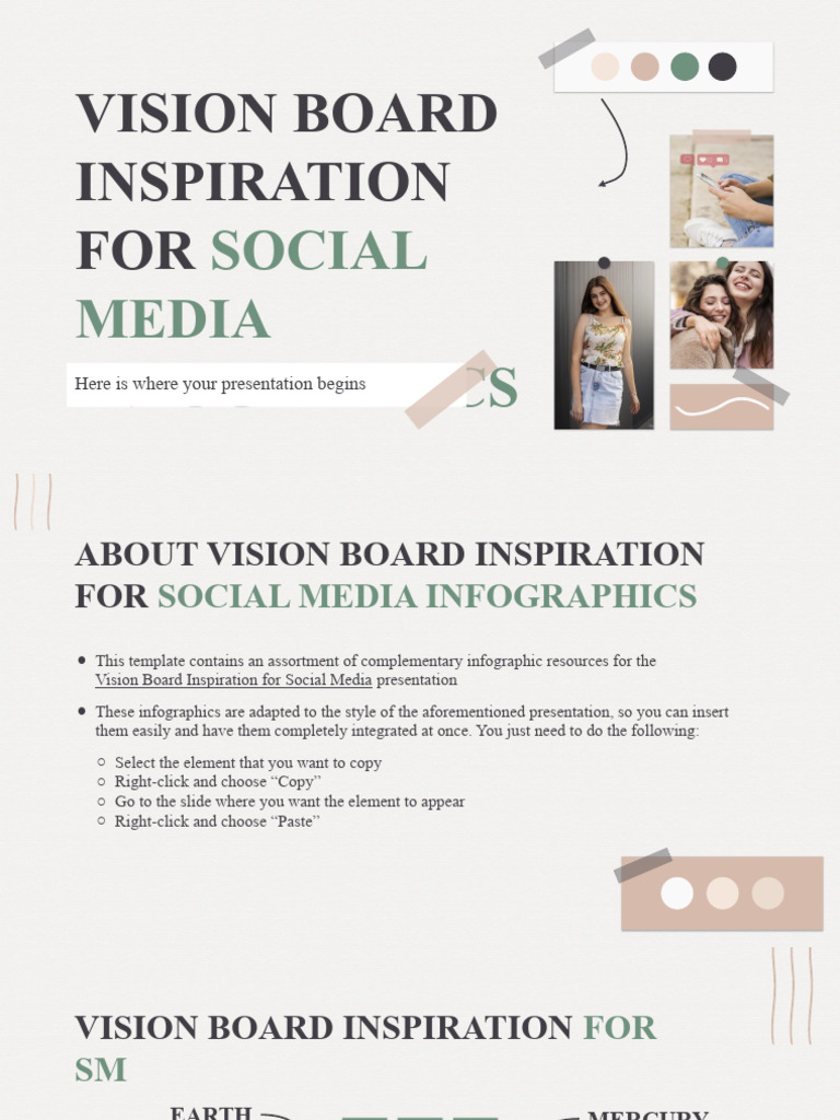 Vision Board Inspiration For Social Media Infographics by Slidesgo ...