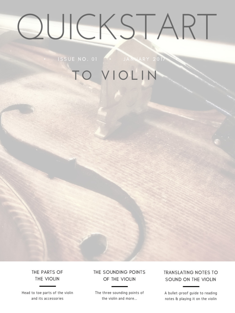 Quickstart-to-Violin-for-Beginners | PDF | Violin | String Instruments
