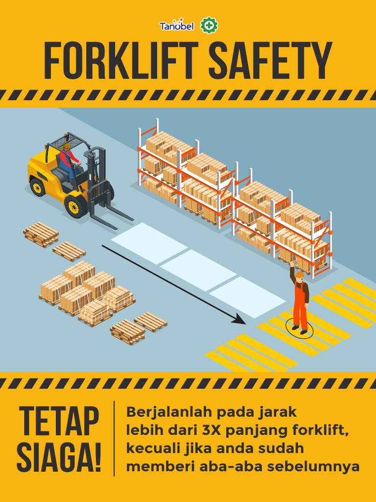 Keselamatan Forklift: Jarak Aman Berjalan | PDF