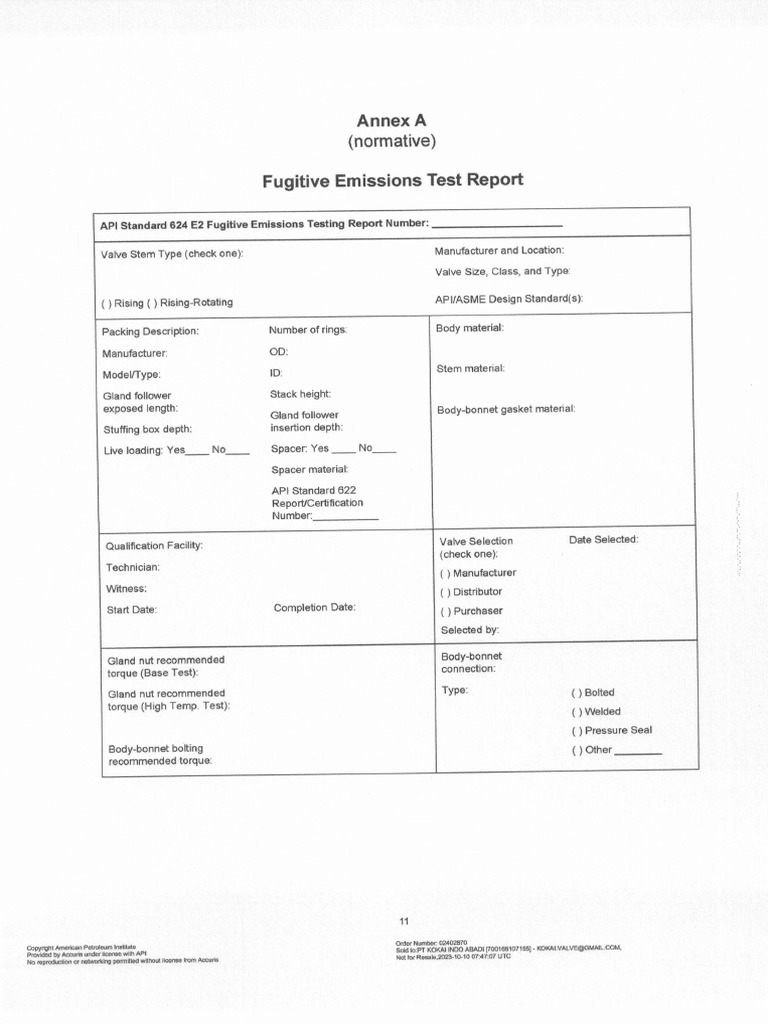 Fugitive Test Report | PDF
