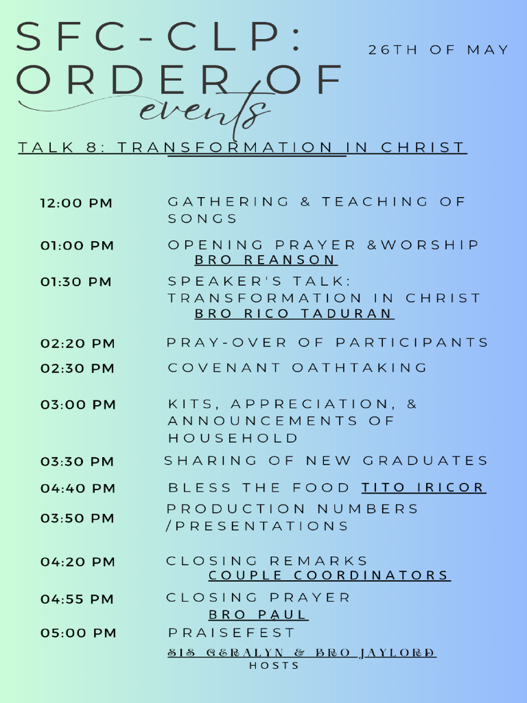 Talk 8 CLP Program | PDF