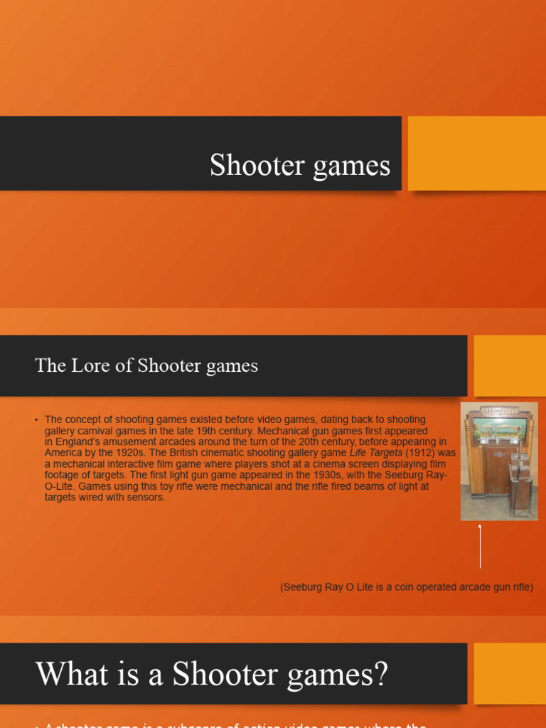 Overview of Shooter Game Genres | PDF | Gaming | Video Game Development