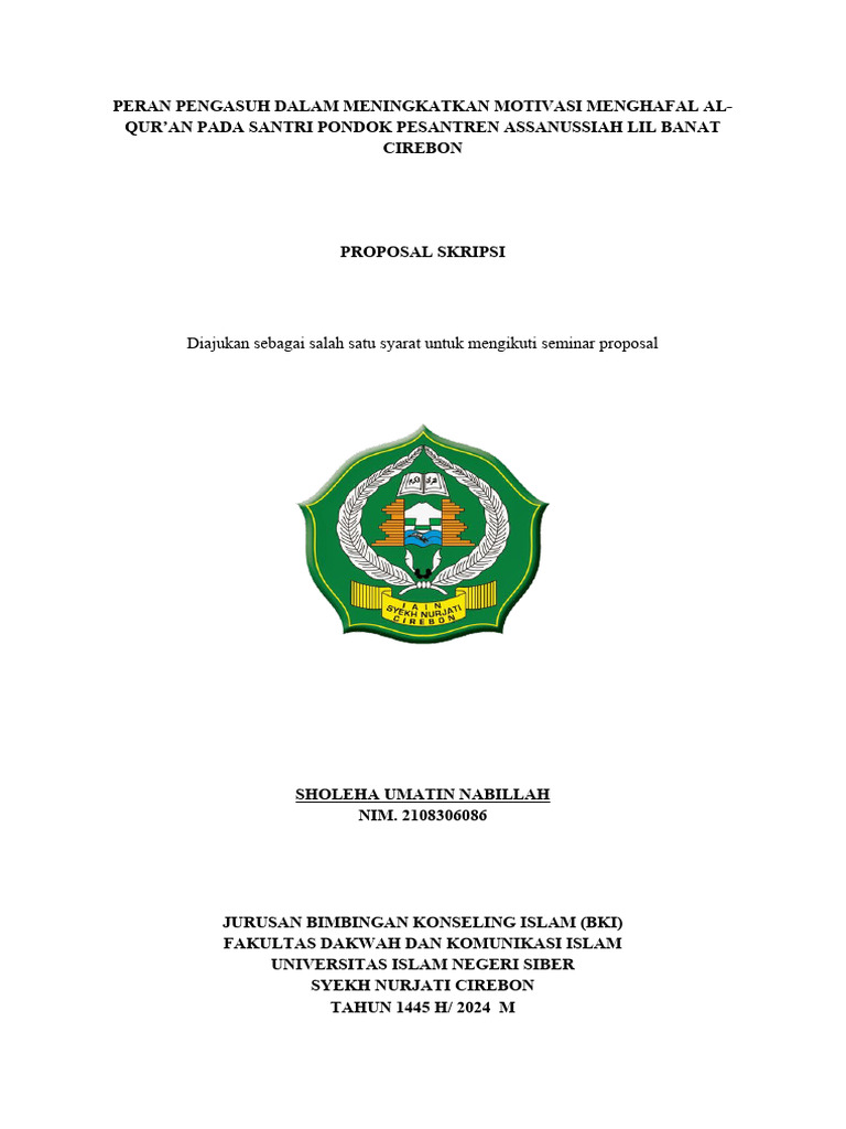Peran Pengasuh Tingkatkan Hafalan Al-Qur'an | PDF