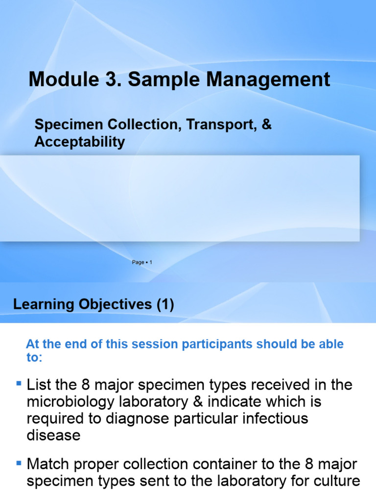 3 Participants - Sample MGT | PDF | Infection | Health Care