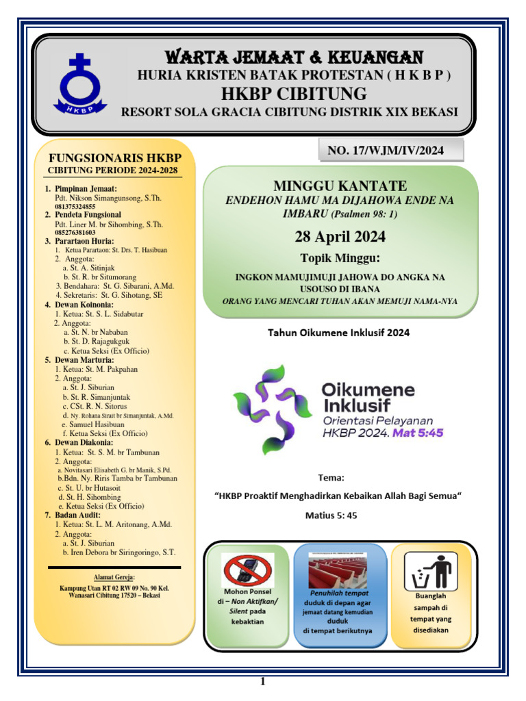 Warta Minggu 28 April 2024 | PDF | Agama & Spiritualitas