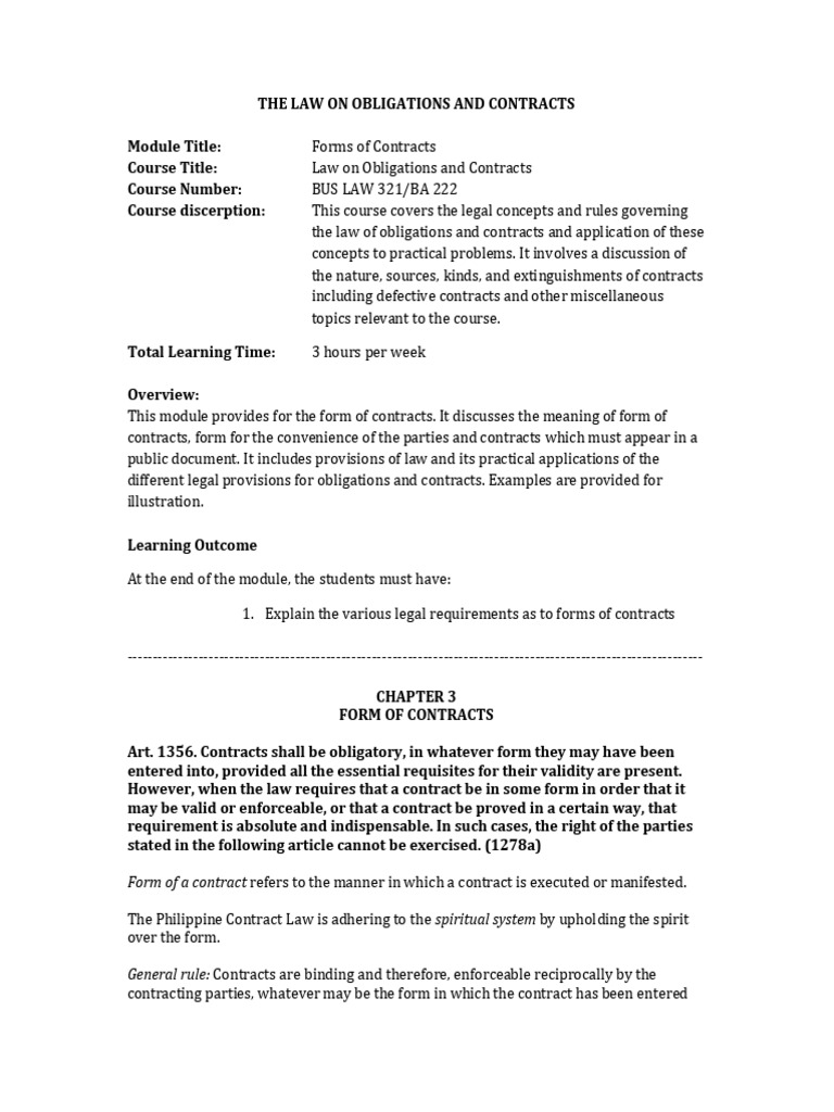 Understanding Forms of Contracts in Law | PDF | Property | Property Law