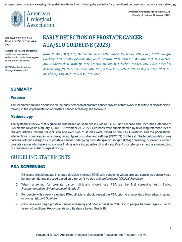Edpc Unabridged Final 090523 | PDF | Prostate Specific Antigen ...