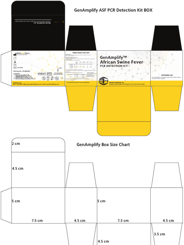 GenAmplify African Swine Fever PCR Detection Kit Final | PDF ...