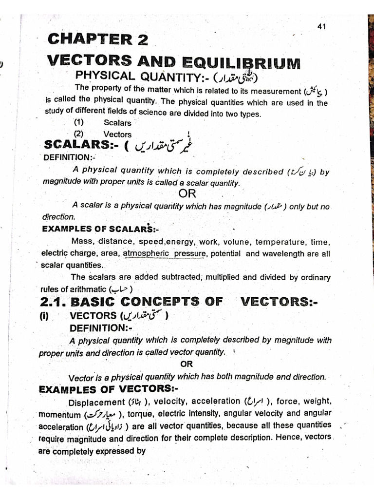 02-Vectors and Equilibrium | PDF