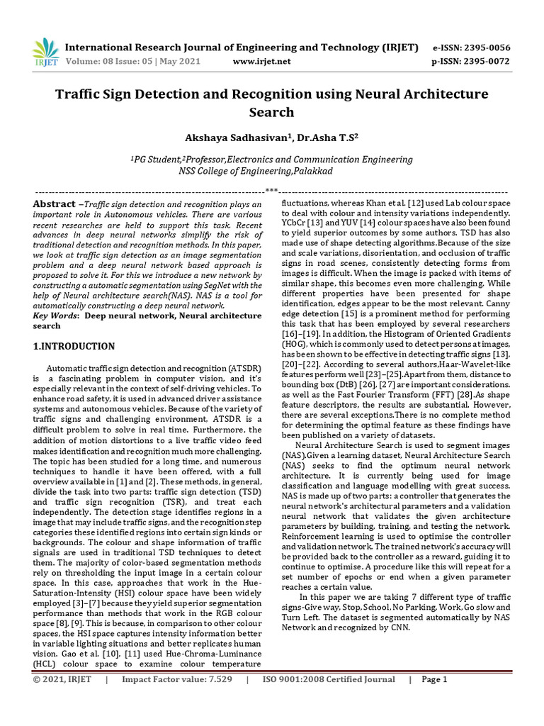 Journal Final | PDF | Image Segmentation | Artificial Neural Network