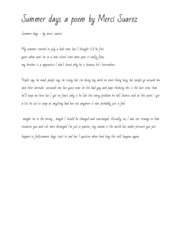 Summer Days - by Merci-2 | PDF