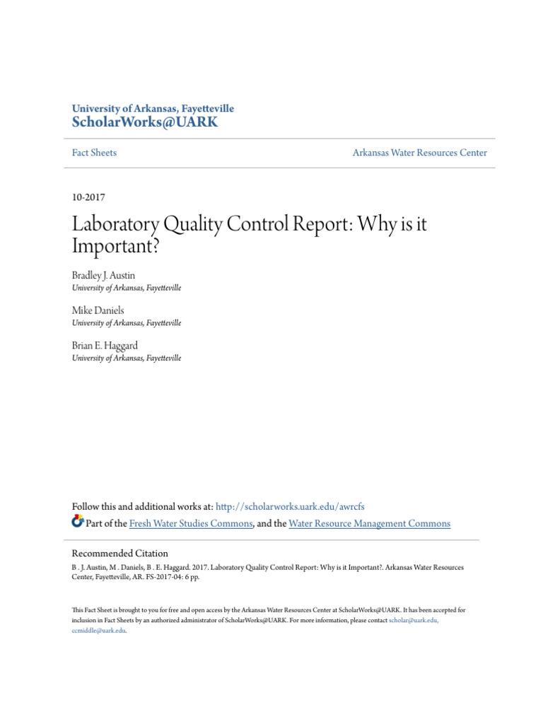 Laboratory_Quality_Control_Report_Why_is | PDF | Accuracy And Precision ...