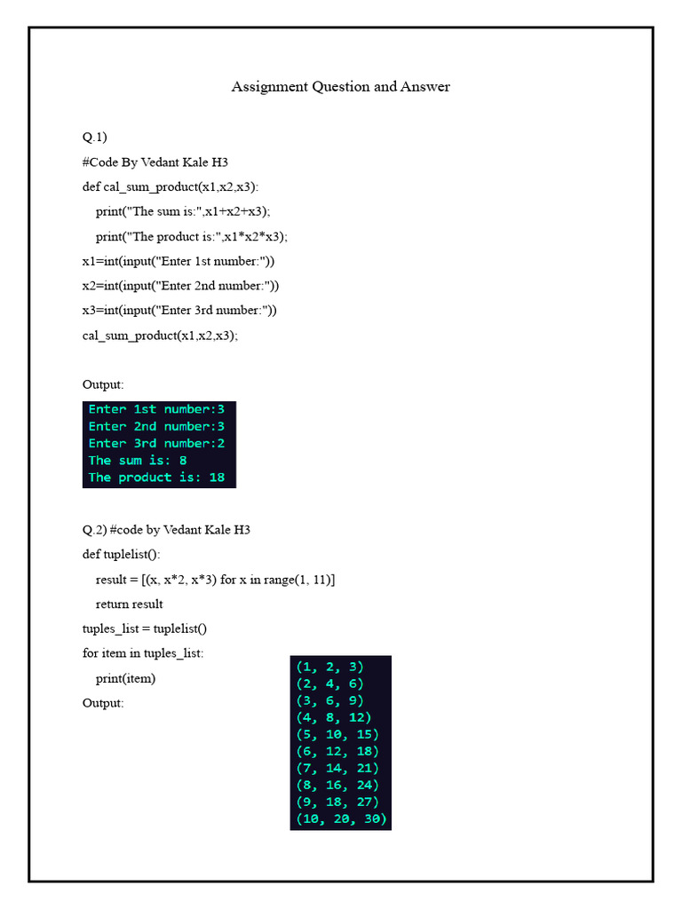 Assignment Functions | Download Free PDF | Computer Programming