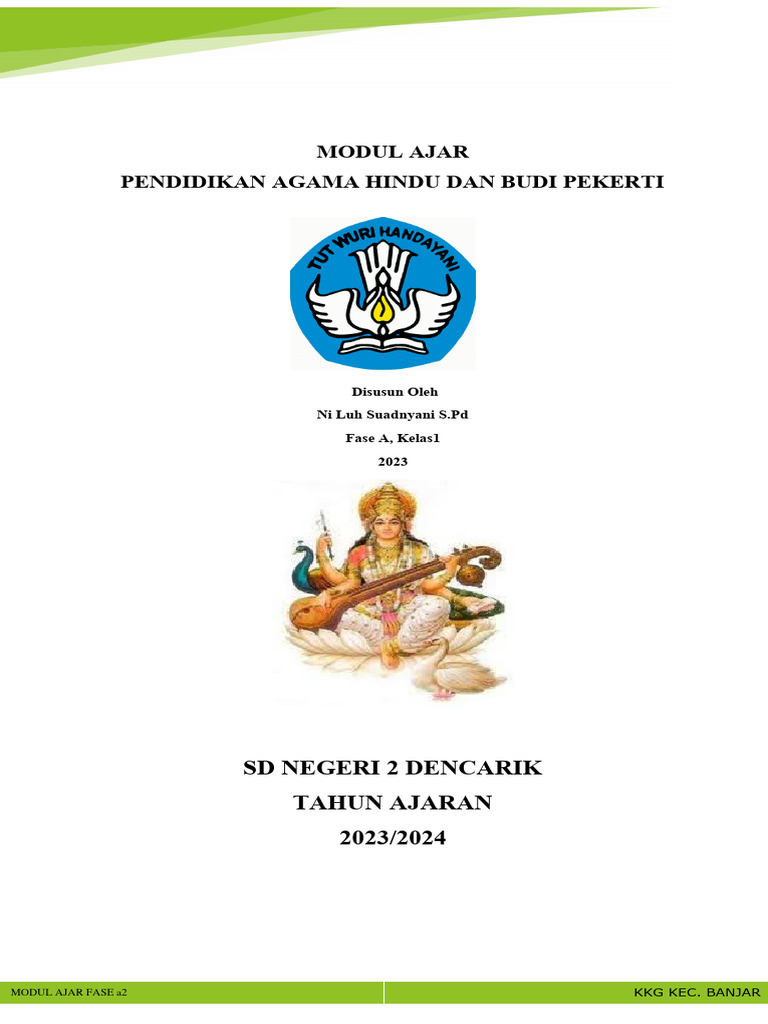 Modul Ajar Ciptaan Sang Hyang Widhi | PDF