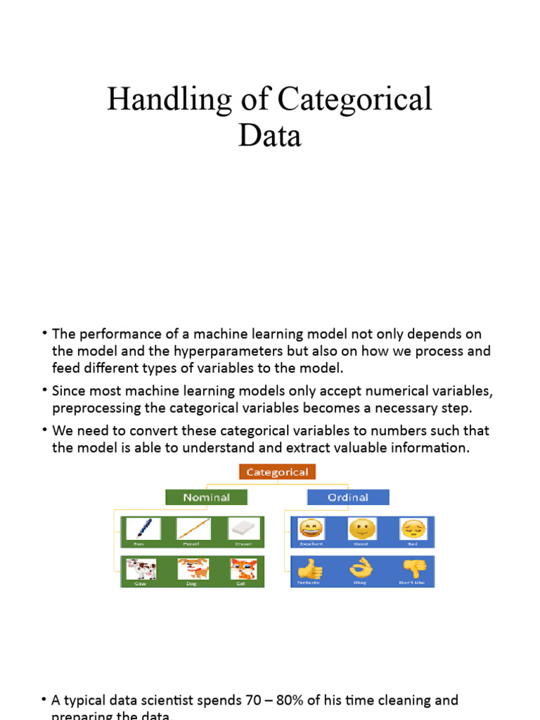 Handling of Categorical Data | Download Free PDF | Categorical Variable ...