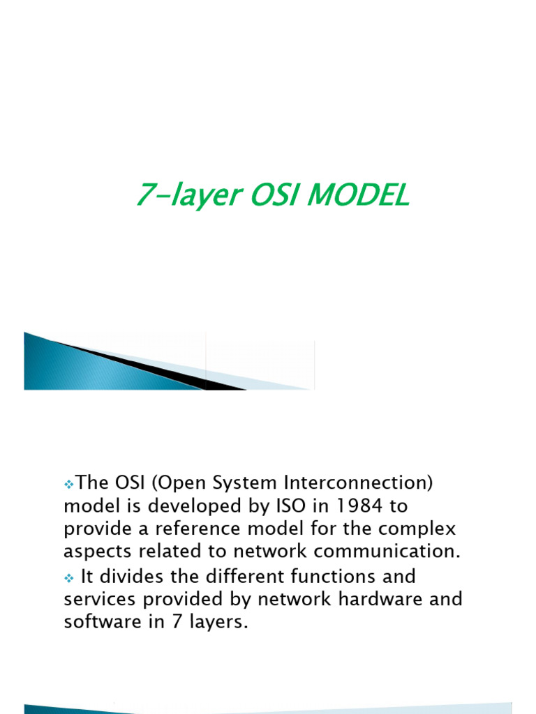 Layers | PDF | Osi Model | Computer Network
