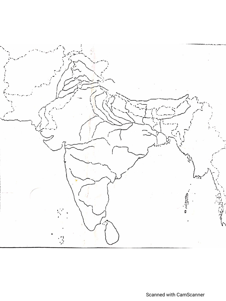 Outline map of India | PDF