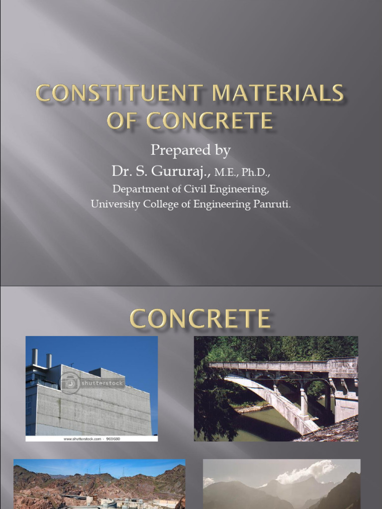 Concrete | PDF | Concrete | Secondary Sector Of The Economy