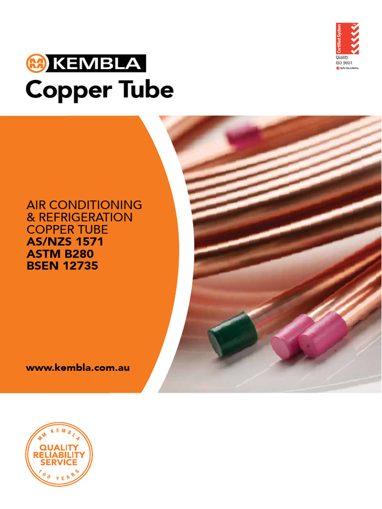 Export Copper Acr Tube Asnzs 1571 Astm b280 Bsen 12735 E67 19 LR ...