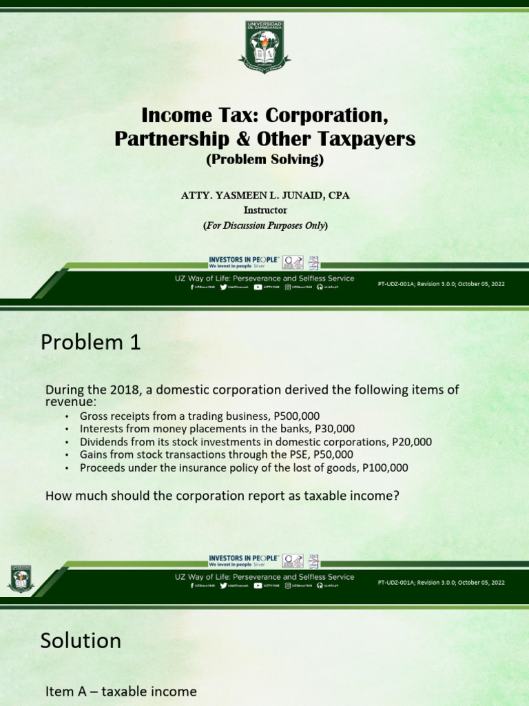 Other Taxpayers Problems | PDF | Income | Taxes