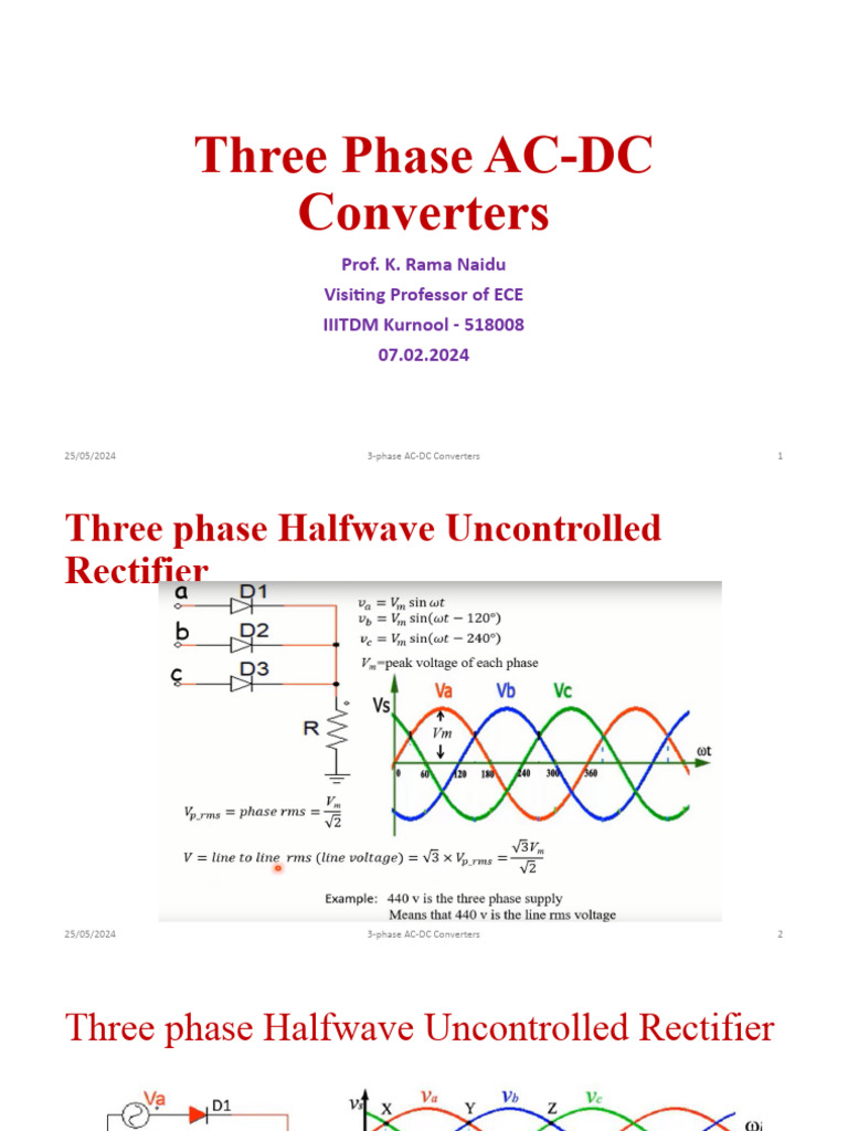 Three Phase Converters | PDF