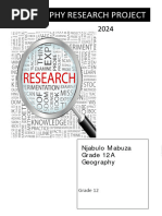 Gr12 - Research - Task - 2025 - 072430 | PDF | Map | Data