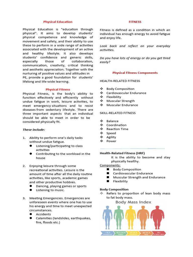 Pe 2 | PDF | Physical Fitness | Anatomical Terms Of Motion