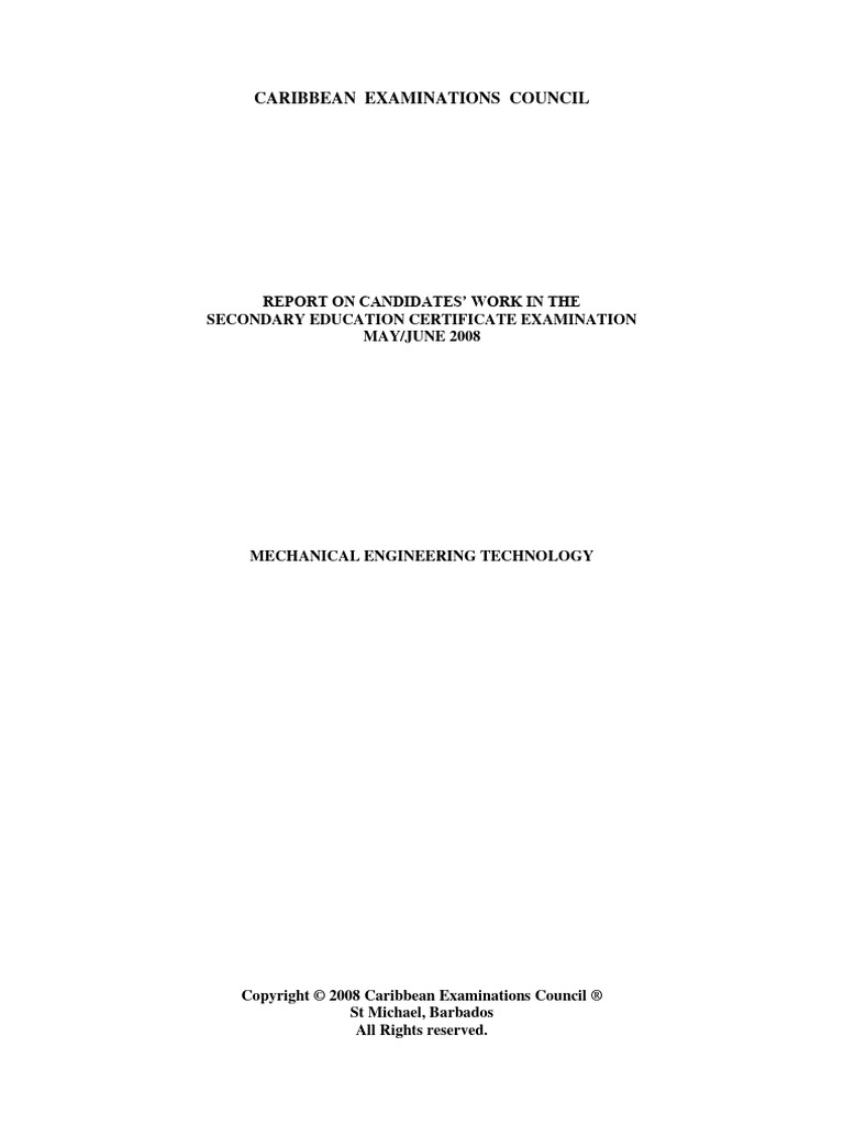 2008 June Mechanical Engineering Technology Techn | PDF | Welding | Construction